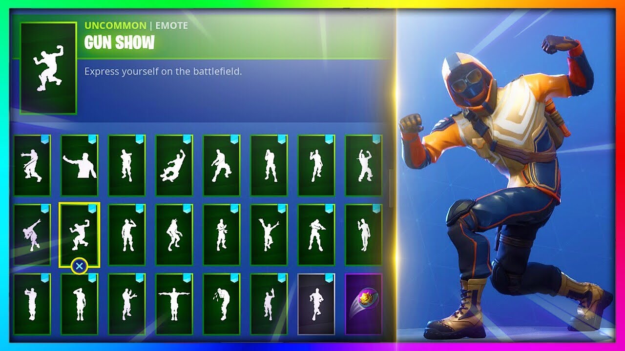 ALL Emotes/Dances with *NEW* "SUMMIT STRIKER" Skin in Fortnite: Battle ...