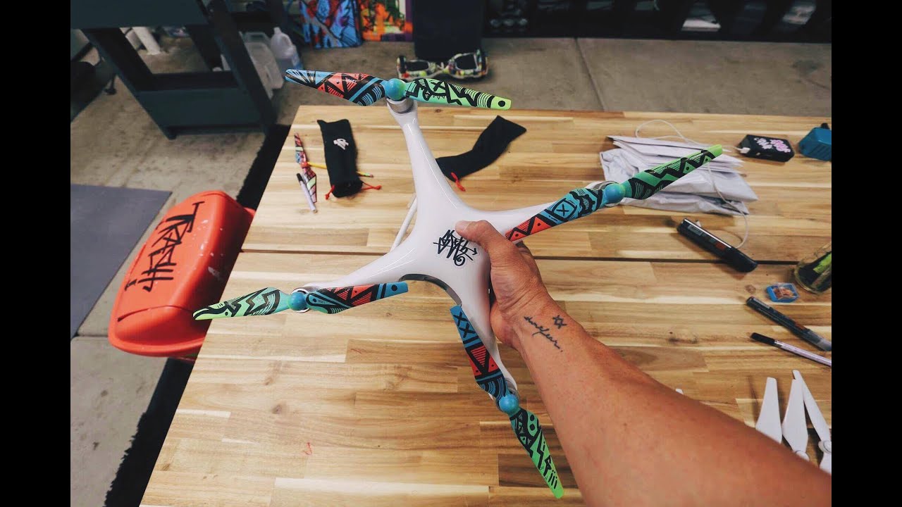Custom Painting A Dji Phantom 4 Drone - YouTube