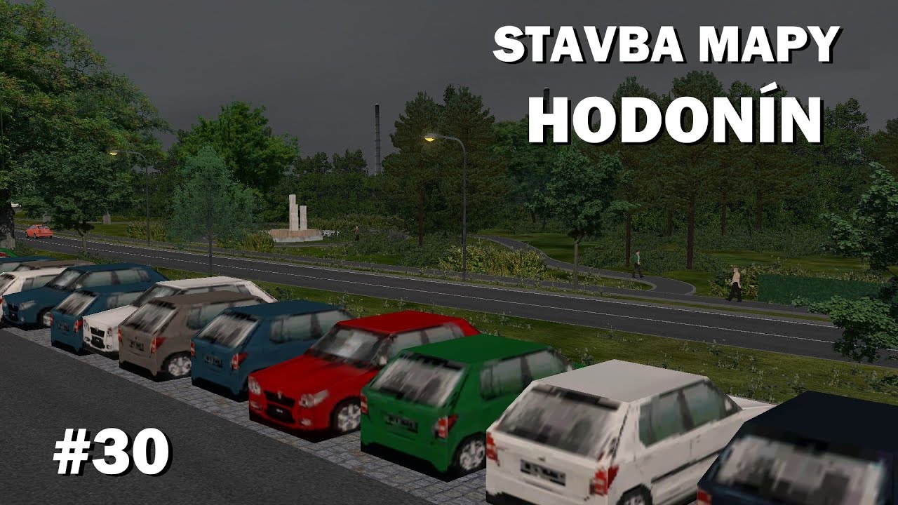 OMSI 2 EDITOR #30 stavba mapy HODONÍN - dokončení kruhového objezdu ...