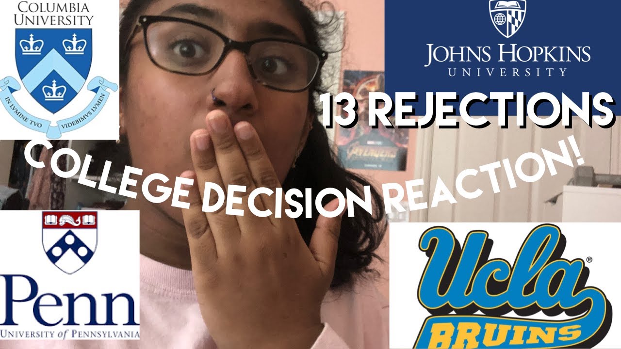 COLLEGE DECISION REACTION 2020(upenn, duke, columbia, johns hopkins ...