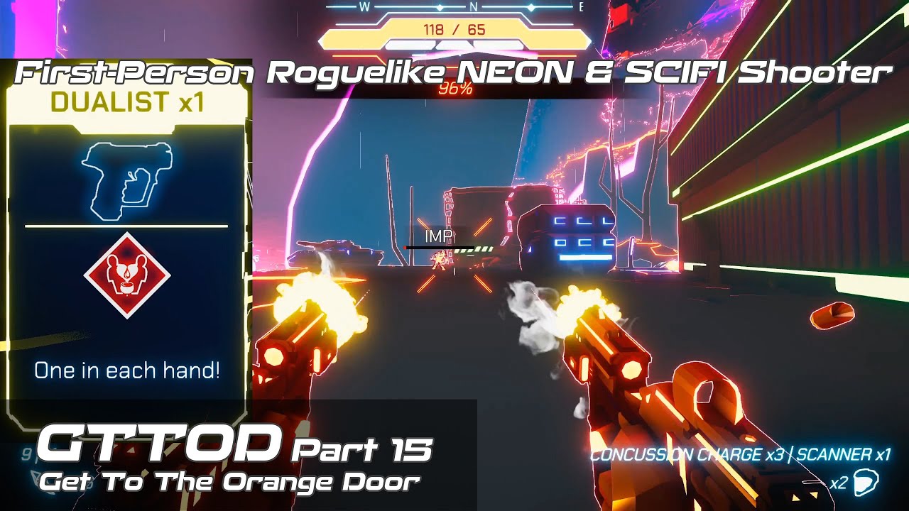 Playing with Dualist Deck | GTTOD | First-Person Roguelike NEON & SCIFI ...