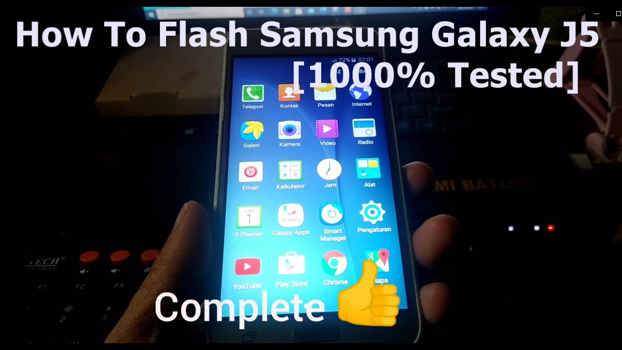 Cara Flash Samsung Galaxy J5 SM-J500G 100% Work - YouTube