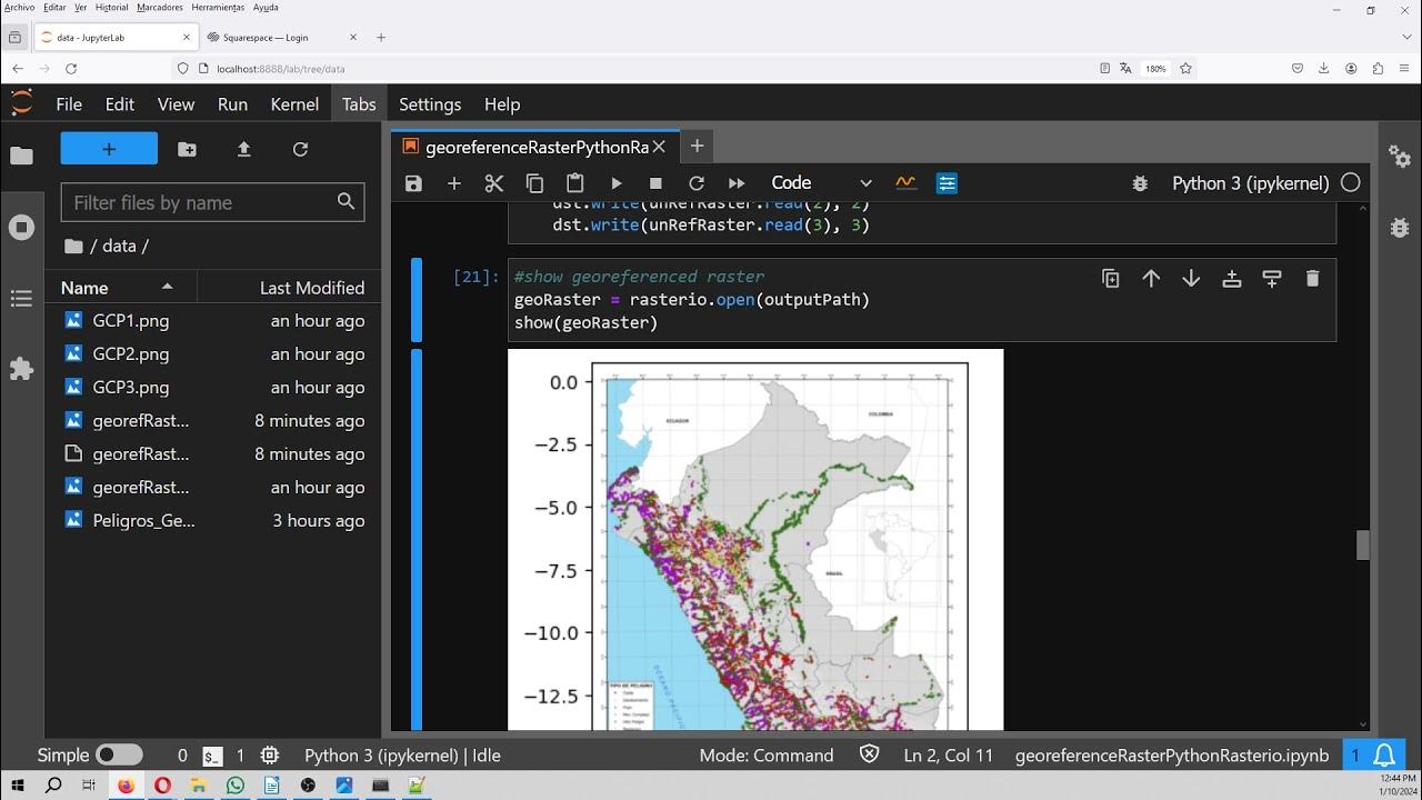 Como Georeferenciar Un Raster Con Python Y Rasterio Tutorial Youtube