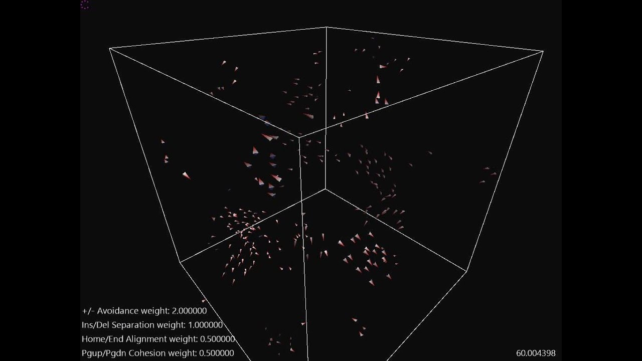 3D Flocking - YouTube