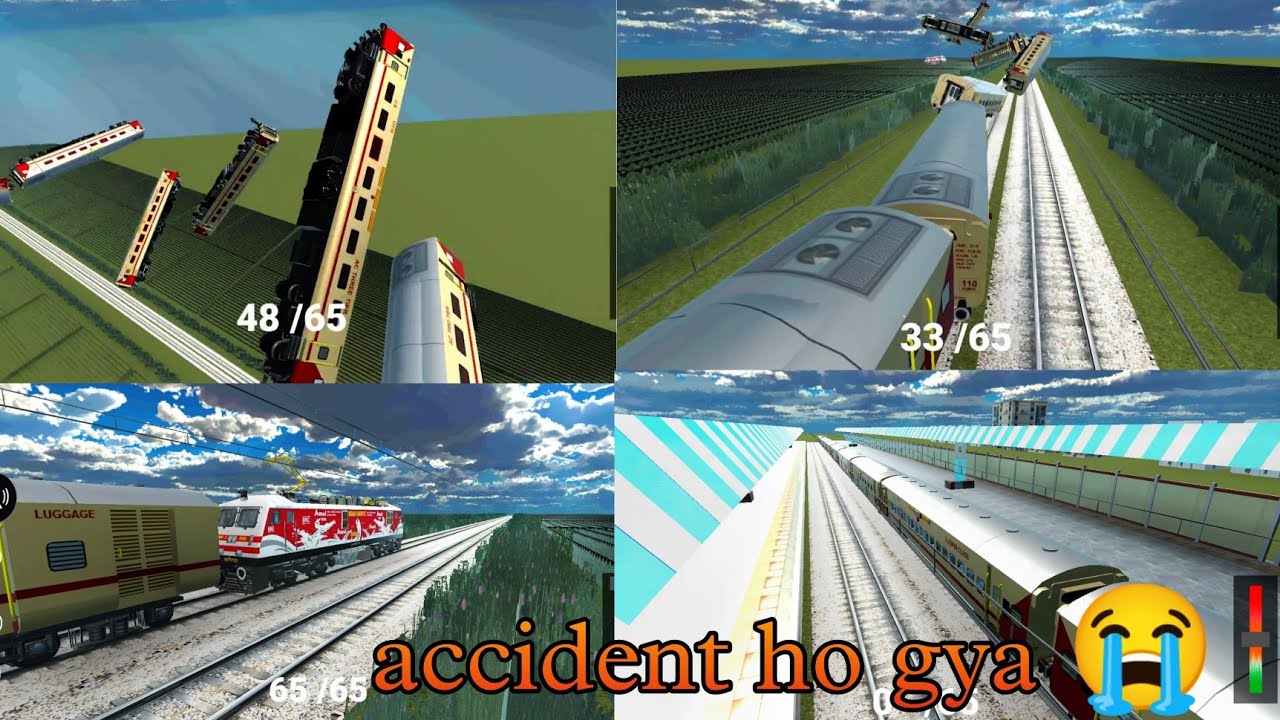 🥵INDIAN RAILWAY SIMULATOR TRAIN ACCIDENT GAMEPLAY (NVGAMES) - YouTube