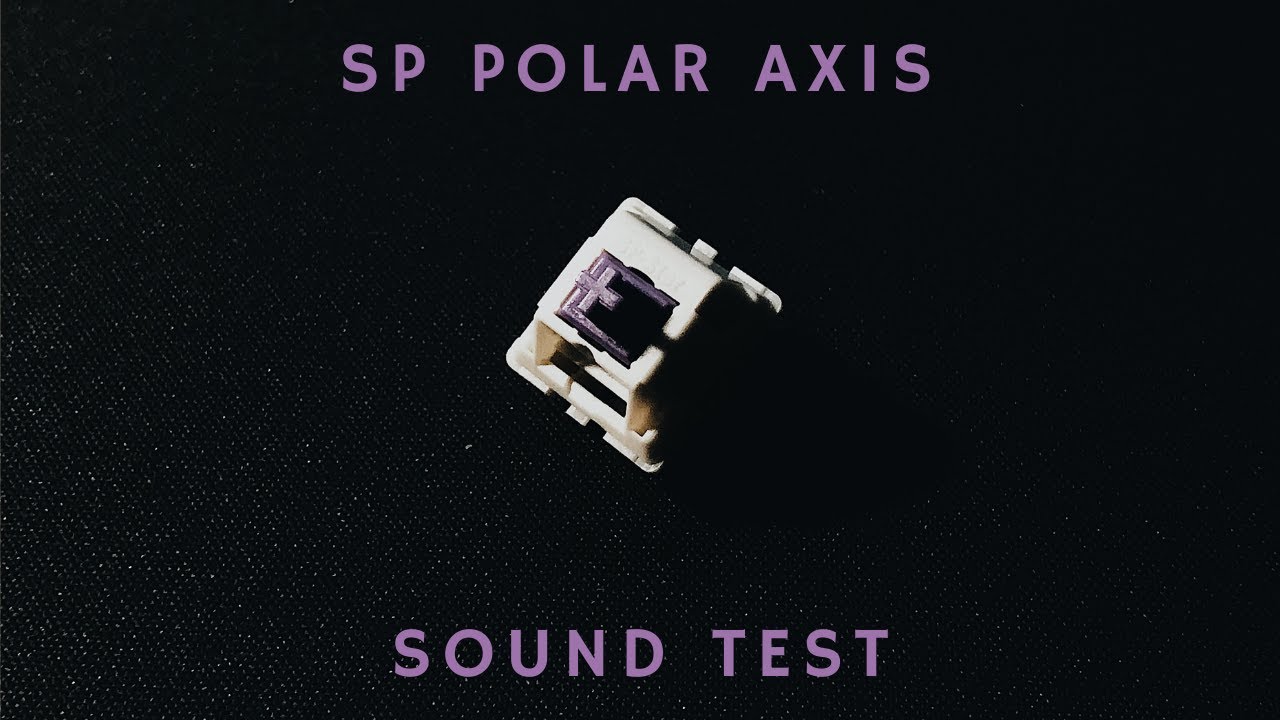 Stock Polar Star Axis SP Tactile Switches Sound Test on NK65 Mechanical ...