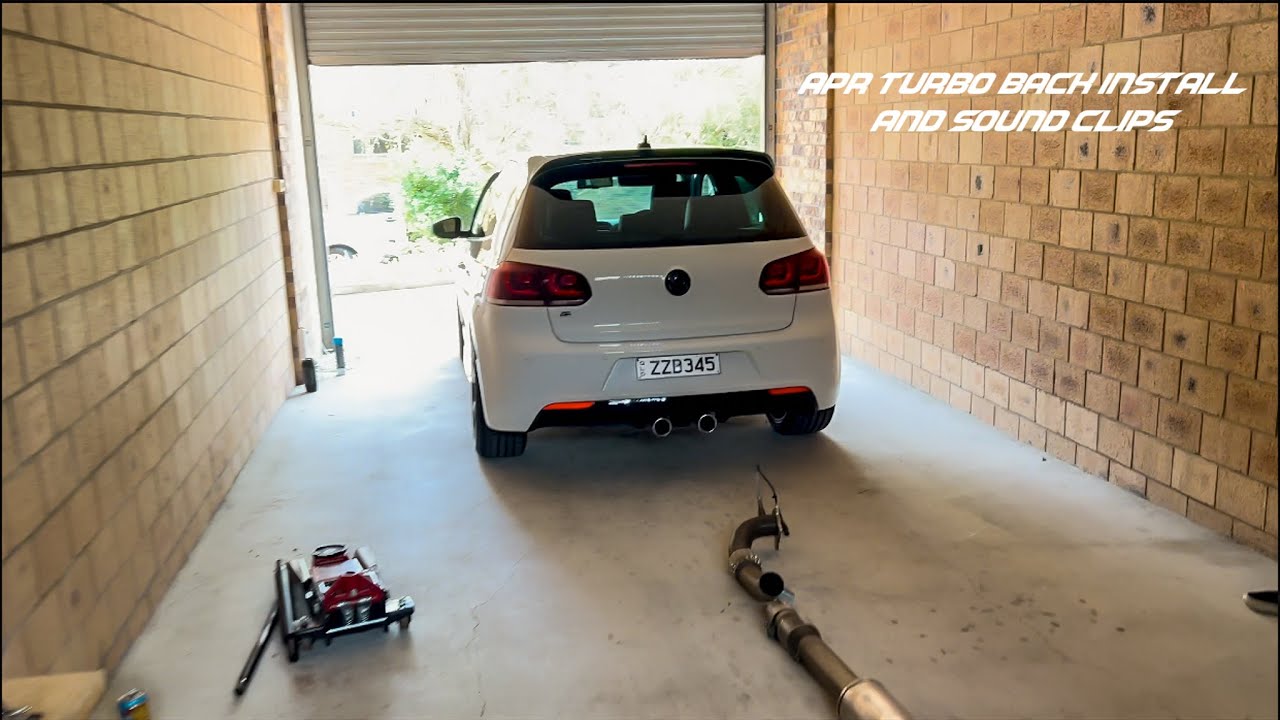 Golf MK6 R APR Turbo back Install - YouTube