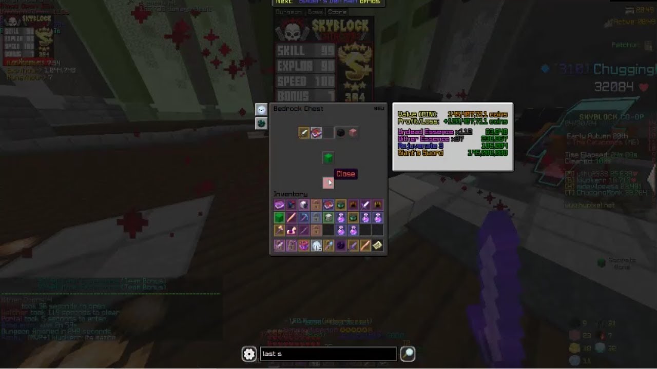 9th Giant's Sword from m6 in 316 runs | Hypixel Skyblock - YouTube