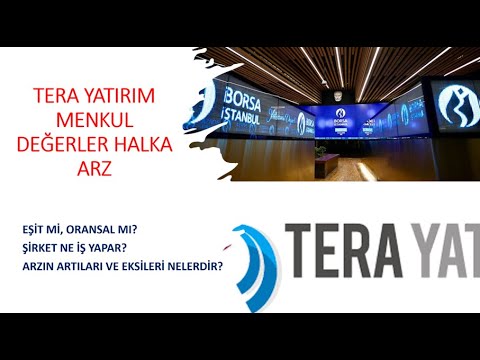 TERA YATIRIM HALKA ARZ OLUYOR! EŞİT Mİ, ORANSAL MI? ARZIN ARTILARI EKSİLERİ NELERDİR?
