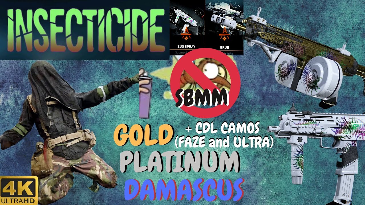 INSECTICIDE Modern Warfare GOLD Gameplay + Platinum Damascus | CODMW ...
