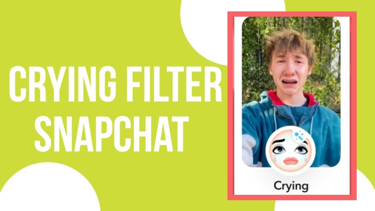 snapchat crying filter - YouTube