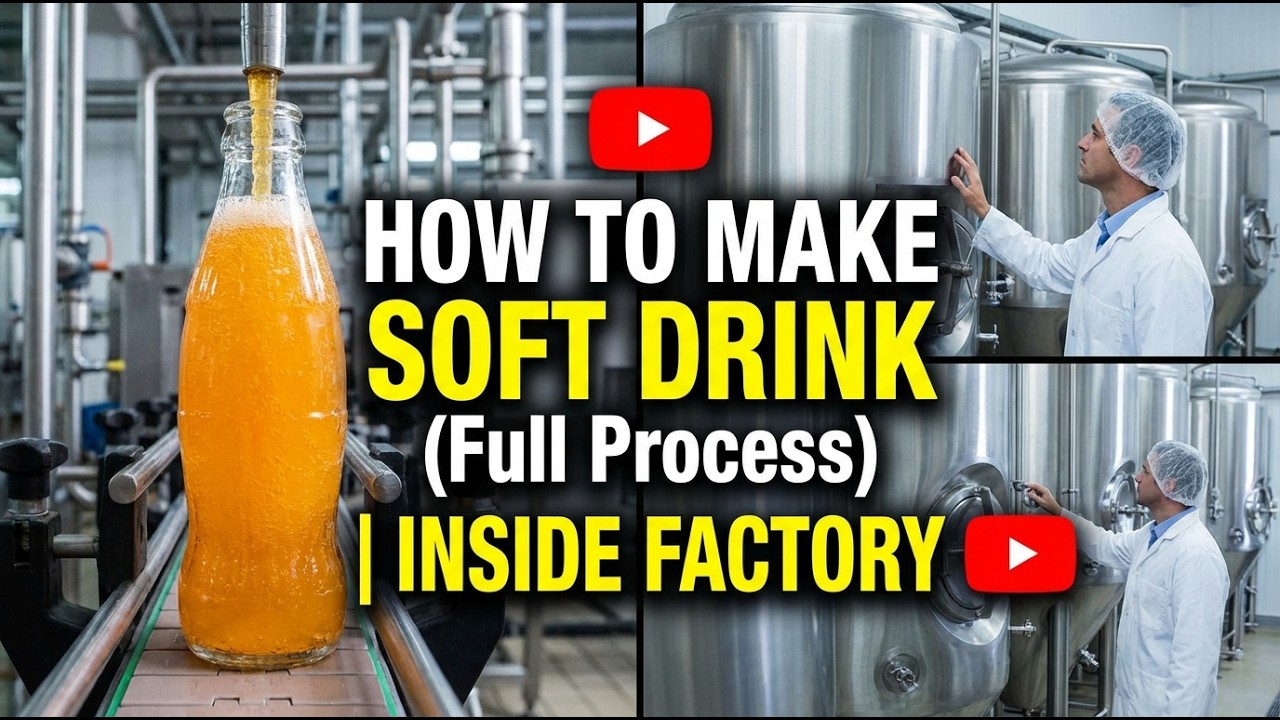 How to Make Soft Drink (Full Process) | Inside Soft Drink Factory ...