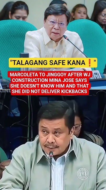 TALAGANG SAFE KANA! MARCOLETA TO JINGGOY #viral #news #trendingnow #shortsfeed - YouTube