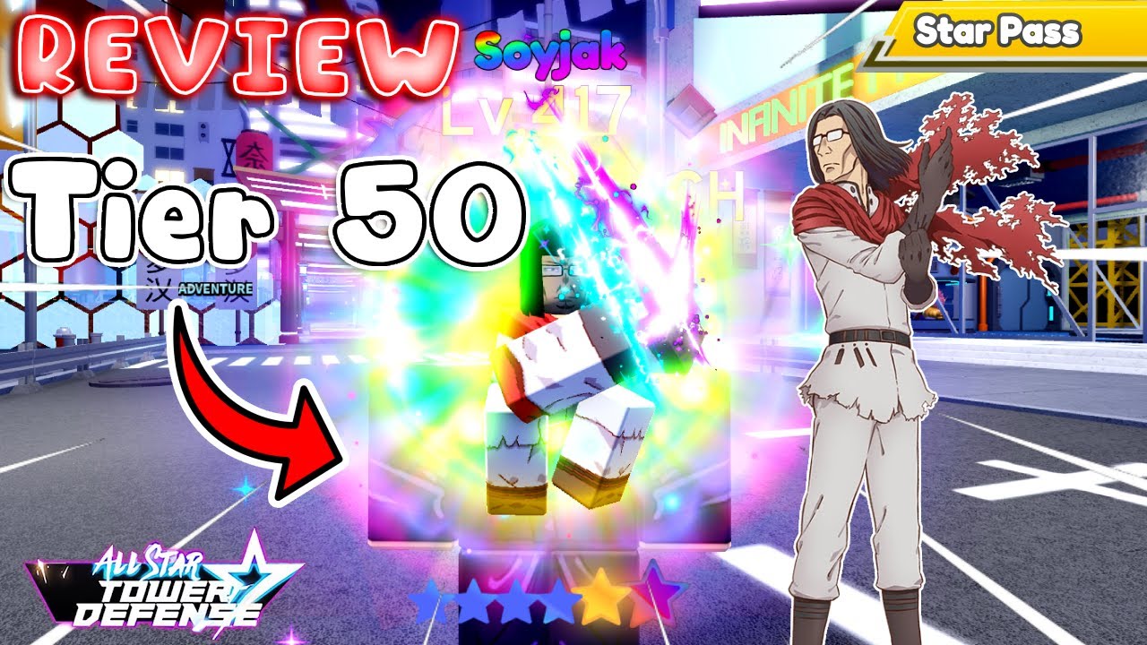 Roblox : ASTD | รีวิวตัว Star Pass Tier 50(Soyjak) ดาเมจ 7M ตีติด Burn ...