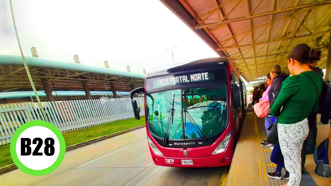 Ruta B28 Portal Americas ️ Portal Norte 🚍 Transmilenio Bogota - YouTube