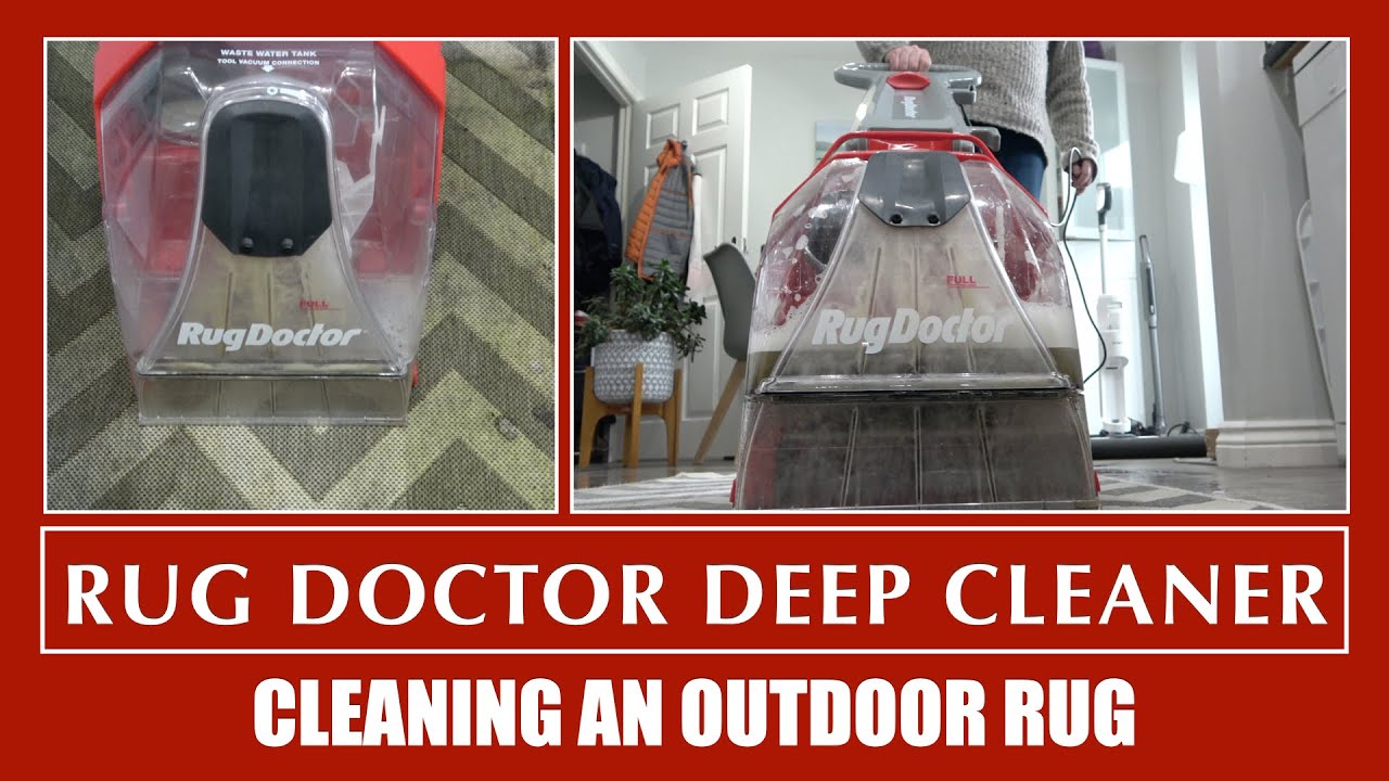 Rug Doctor Deep Cleaner Cleaning An Outdoor Rug Left Out In Winter ...