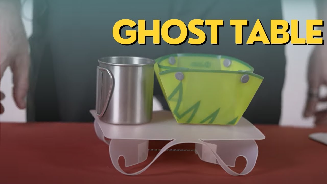 Ghost Table: The Ultimate Lightweight Backpacking Table - YouTube