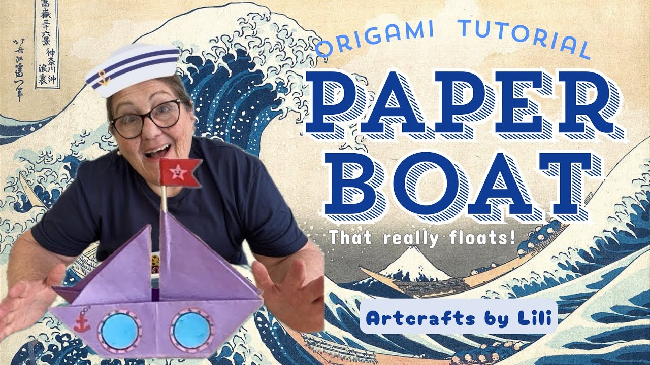 ⛵️How to Make a 3D Paper Boat that Really Floats | Easy Origami Craft ...