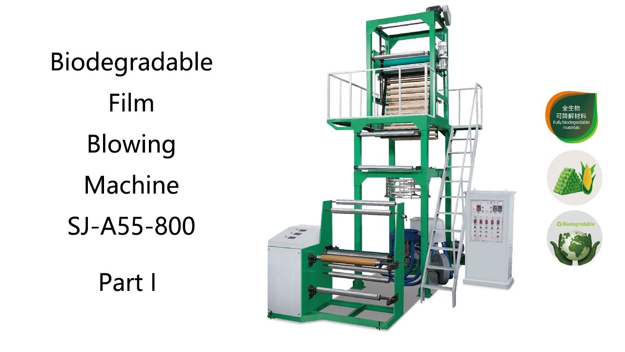Blown fim machine PLA PBAT biodegradable film blowing machine with mick ...