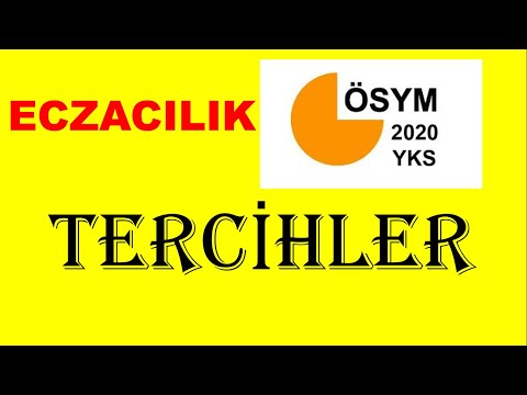 TERCİHLER  ECZACILIK EN YÜKSEK EN DÜŞÜK PUAN BAŞARI SIRALAMALARI TABAN PUANLAR