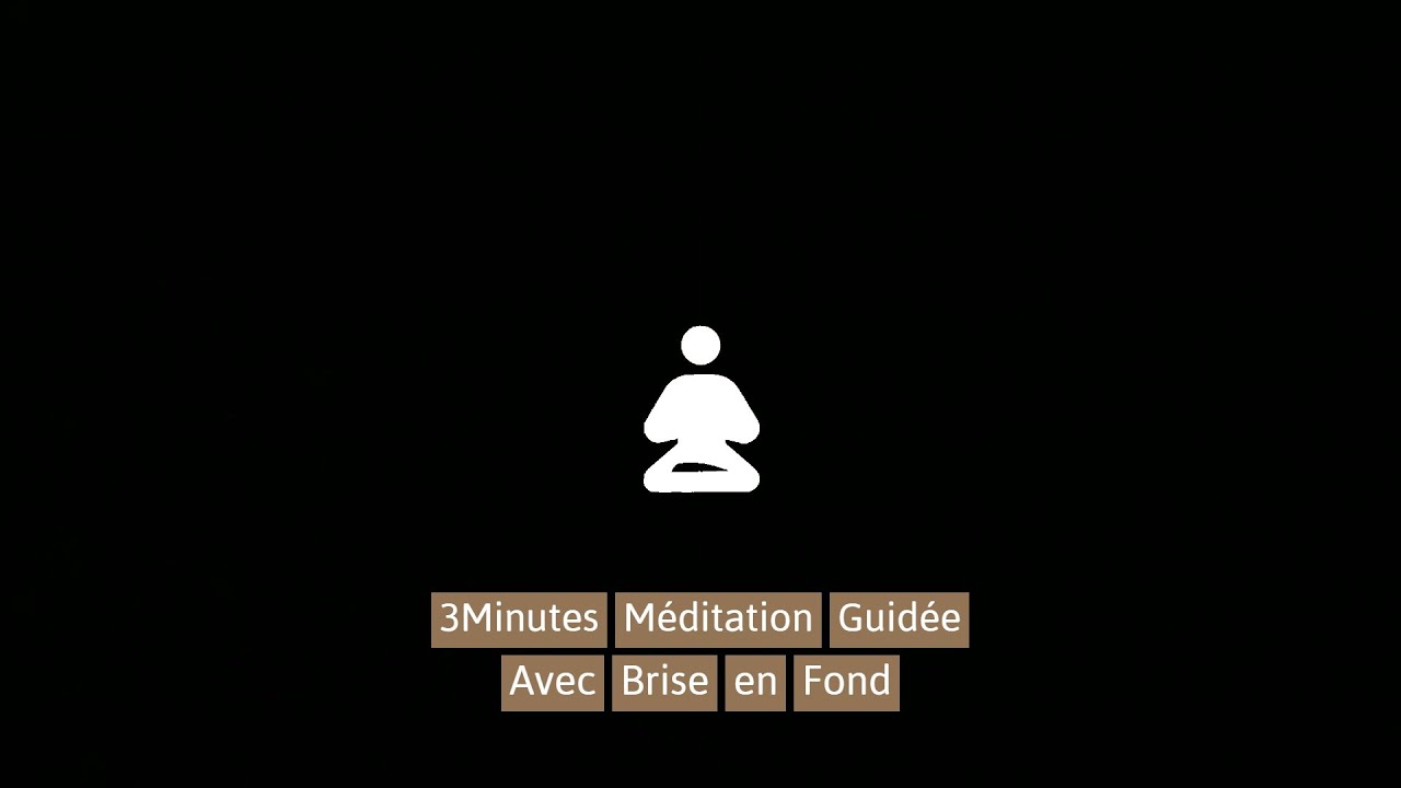 Ecran Noir Courte Pause De Mindfulness Méditation Guidée De 3