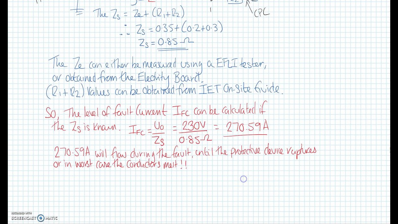 Earth Fault Loop Impedance ADS Part 2 - YouTube