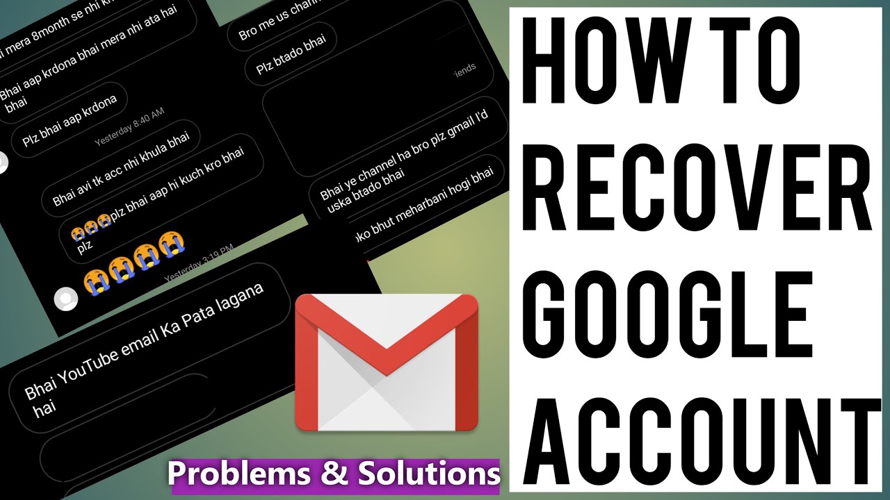 How to Recover Google Account | Recover Problem & Solutions - YouTube