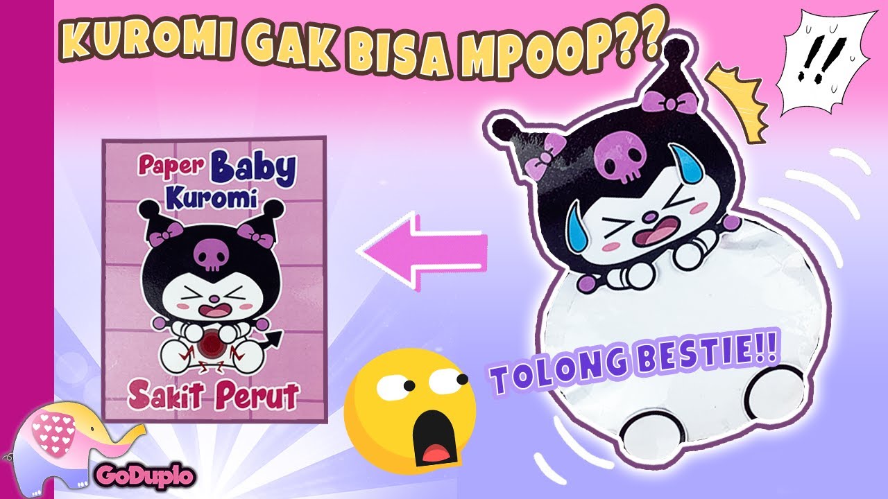 Oh Noo!! Kuromi Sakit Perut Karena Gak Bisa Poop?? Bantuin yuk bestie ...