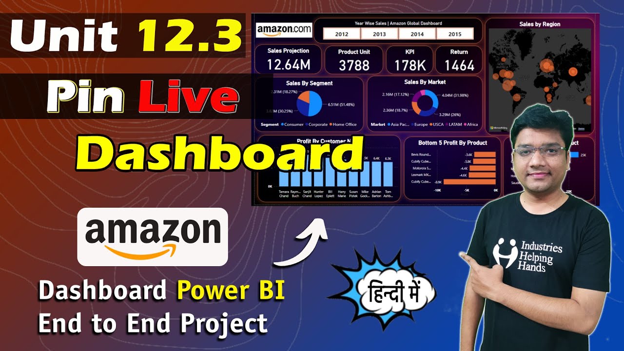 12.3 How to Pin Live Dashboard in Power BI | Data Analyst Lecture ...