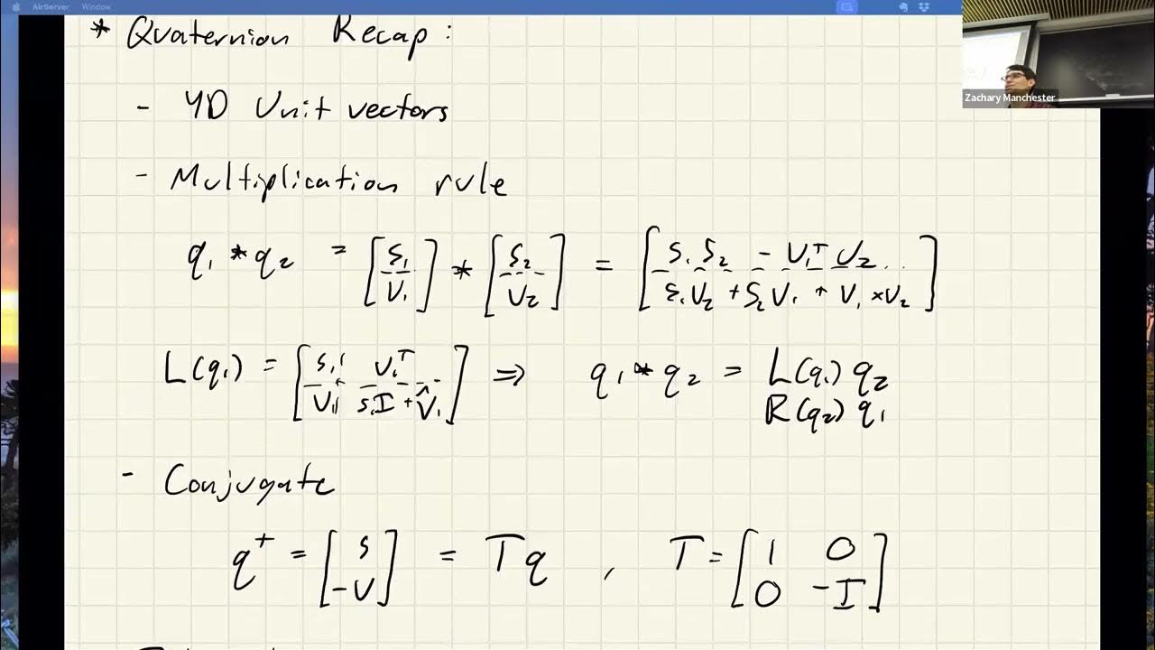Optimal Control (CMU 16-745) 2025 Lecture 15: Optimizing Rotations - YouTube