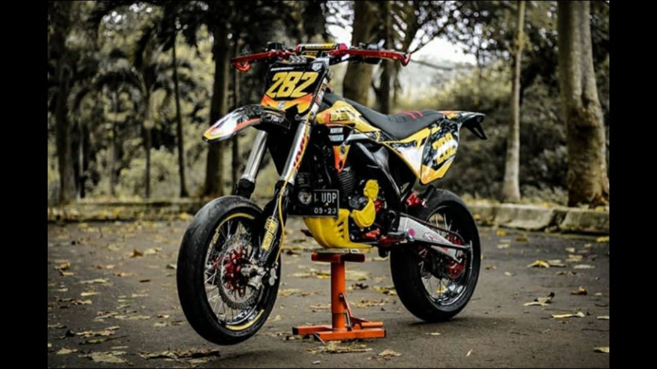 MODIFIKASI SUPERMOTO KLX 150 - SUPERMOTO INDONESIA!! - YouTube