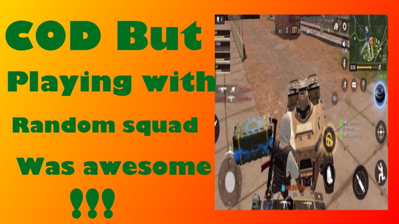 COD random squad match battle royal - YouTube