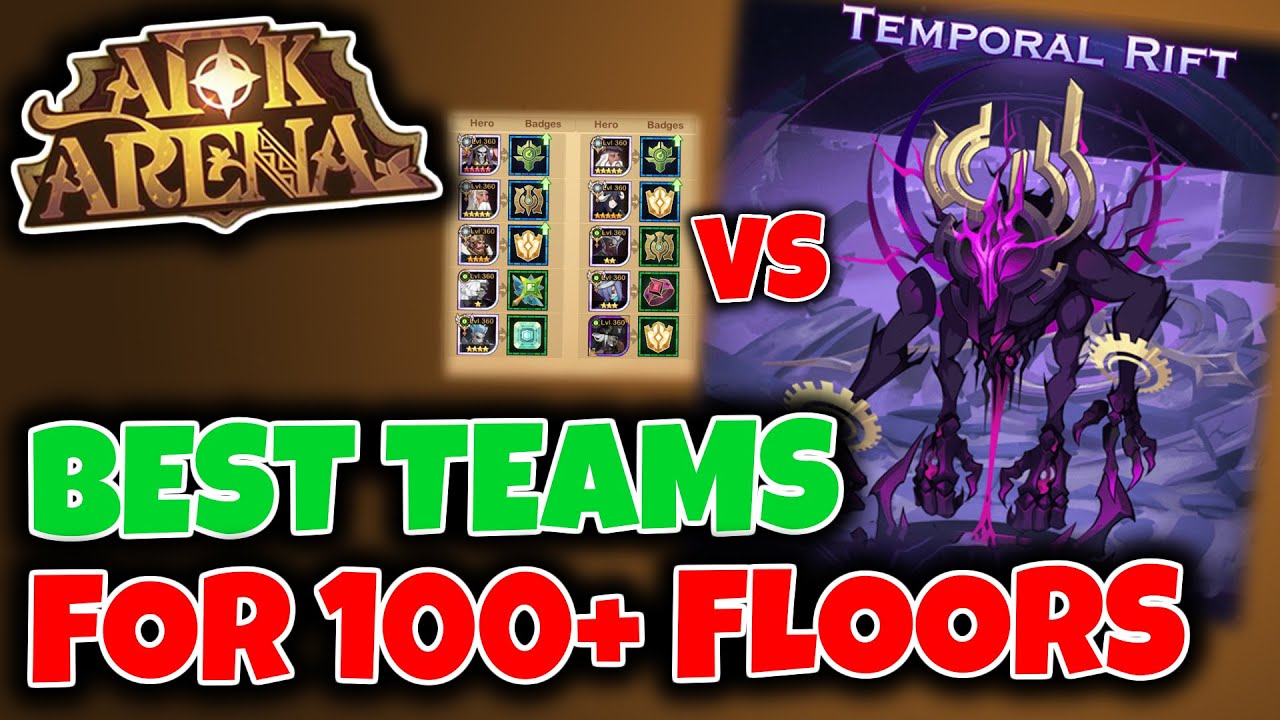 Best Teams for Temporal Rift | Strategies to beat 100+ floors // AFK ...