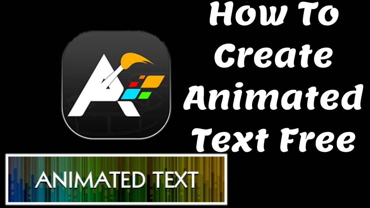 How To Make Animated Text। Animation Taxt कैसे बनायें। - YouTube