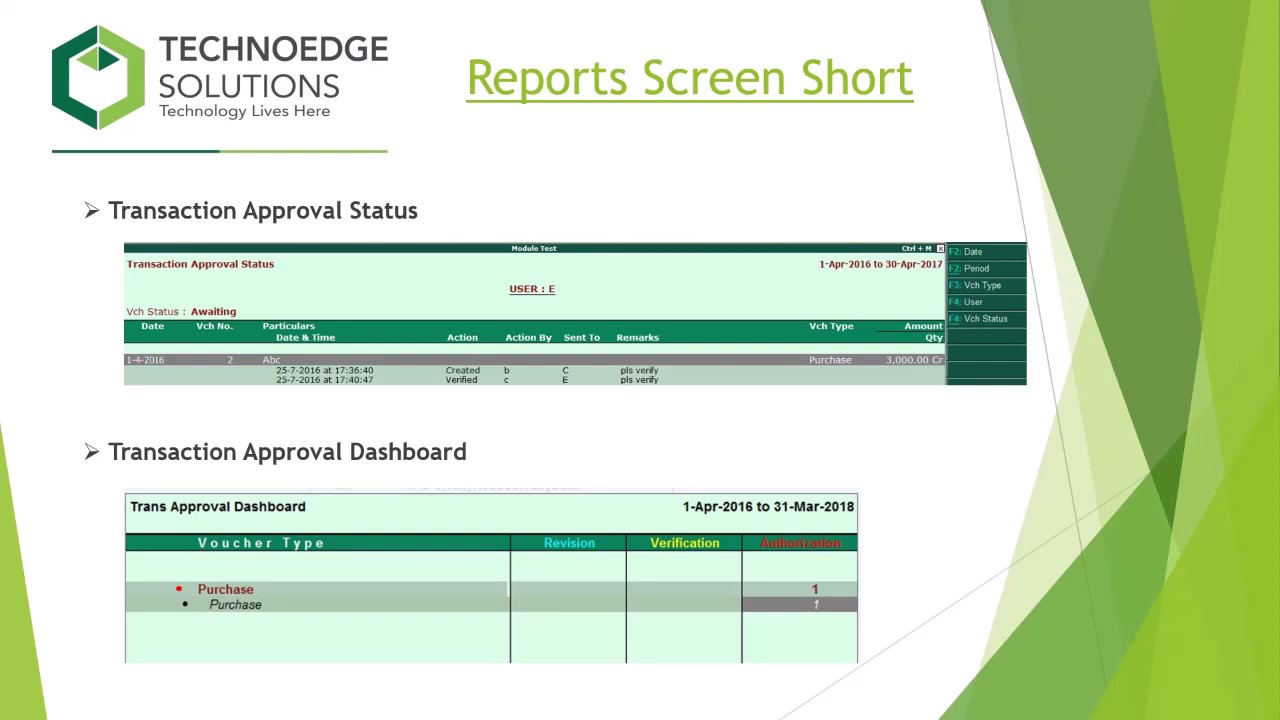Tally.ERP9 Authorization Management System (Tally Maker & Checker ...