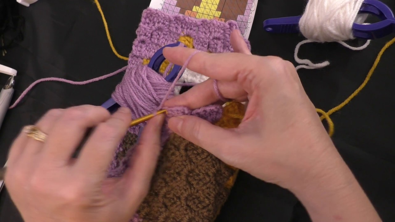 C2C Fall Graph-along Square #2 Part 5 (Left-handed) - YouTube