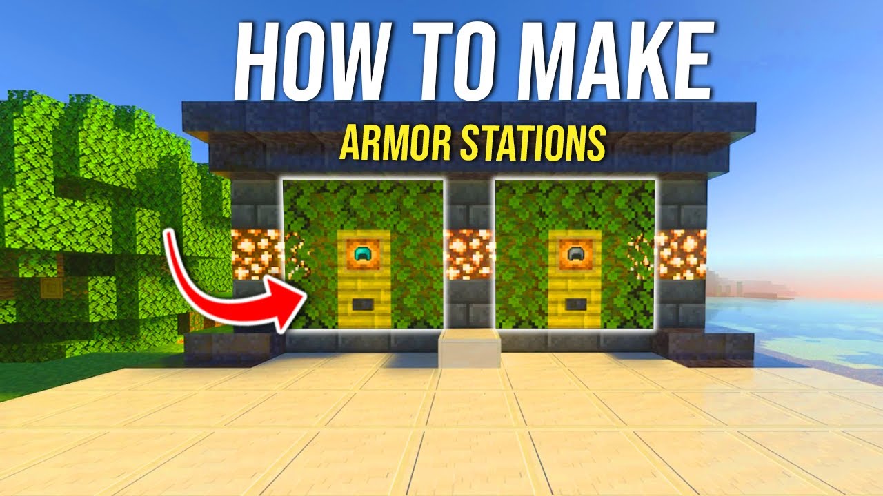 How to Make Automatic Armor Stations in Minecraft *Bedrock* - YouTube