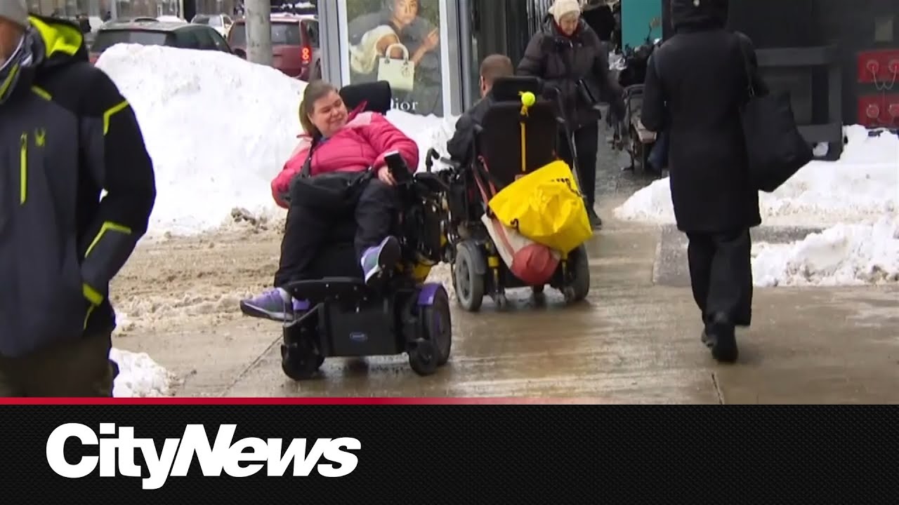 Snow brings extra challenges for people with disabilities - YouTube