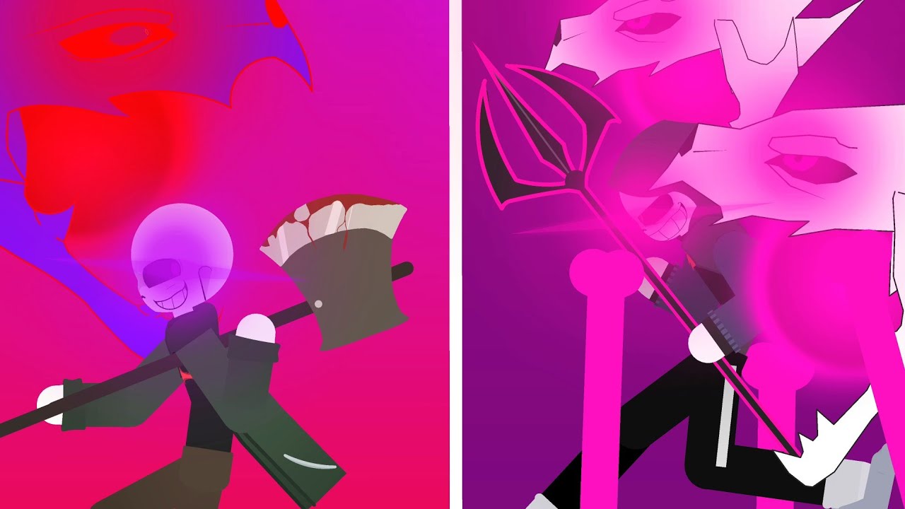 HyperDust!Sans VS Chicken Insanity!Sans(Stick Nodes Animation) - YouTube