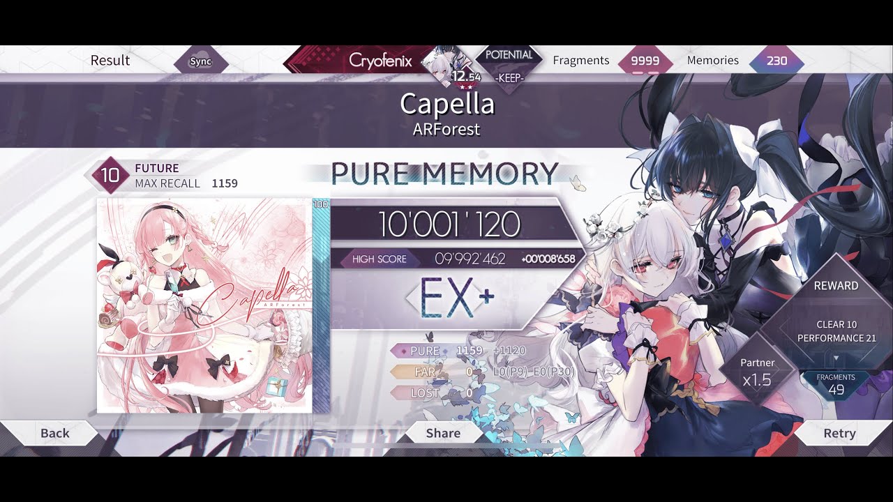 Capella [FTR 10] PURE MEMORY (Max-39) 【Arcaea】 - YouTube