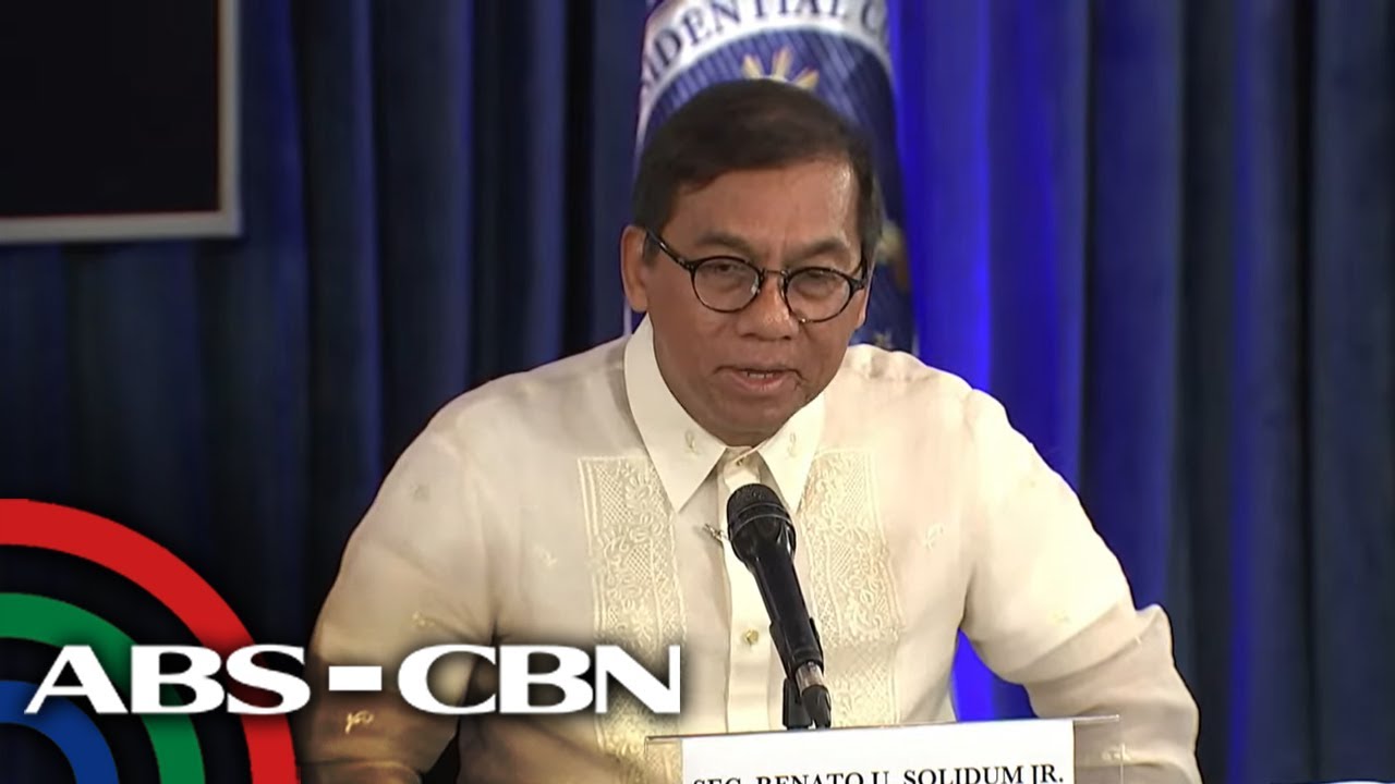 DOST Sec. Renato Solidum holds press briefing | ABS-CBN News - YouTube