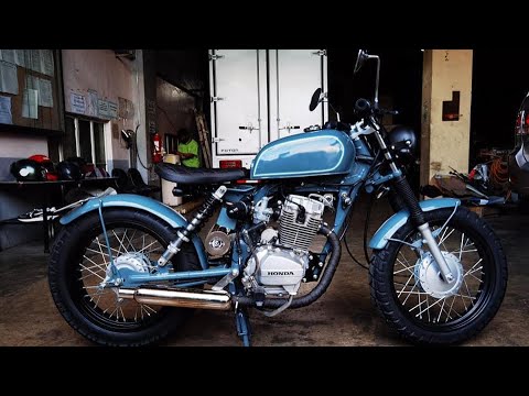 HONDA TMX125 BMW inspired “Bobber” build ? by JRG KUSTOM | Bottle pipe ...