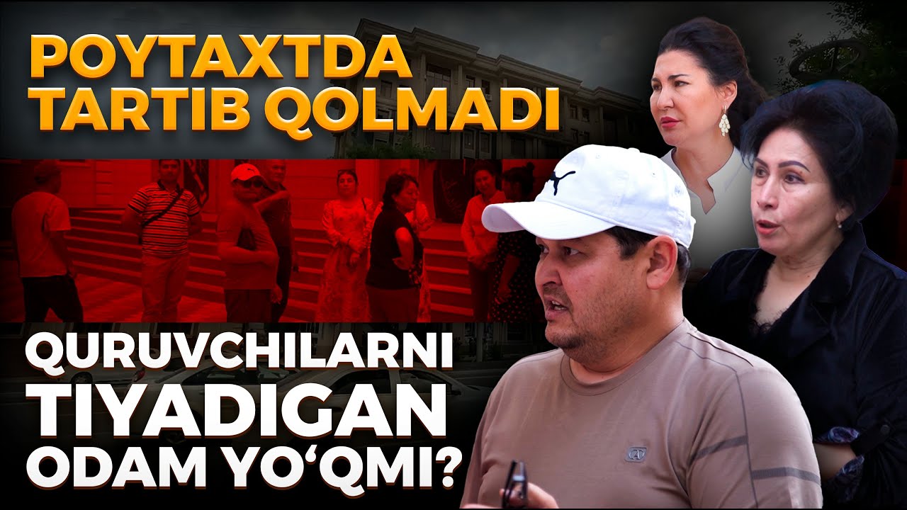 POYTAXTDA TARTIB QOLMADI YOXUD QURUVCHILARNI TIYADIGAN ODAM YO‘QMI? - YouTube