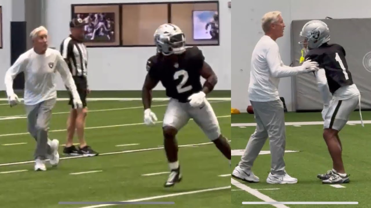 PETE CARROLL COACHES UP ASHTON JEANTY, TRE TUCKER & BACHMAN ON KICK ...