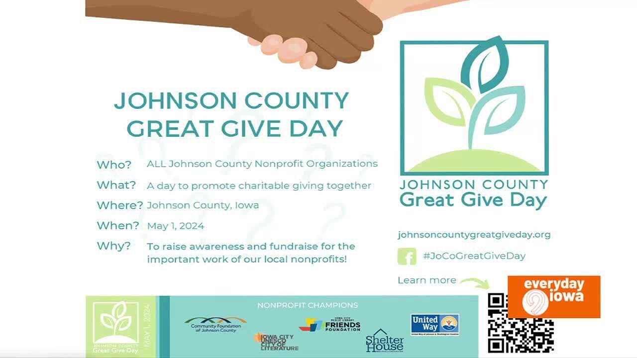 Everyday Iowa - Johnson County Great Give Day - YouTube
