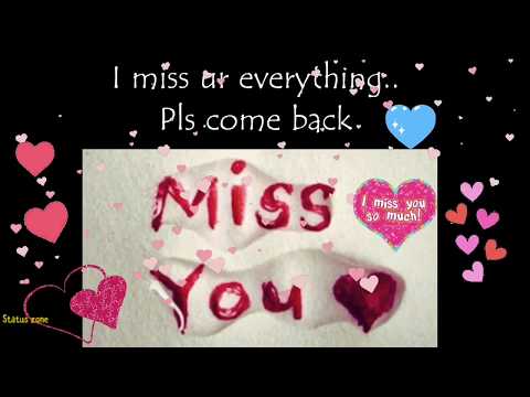 ❣️I Miss You My Love | Miss You Love Whatsapp Video Message....
