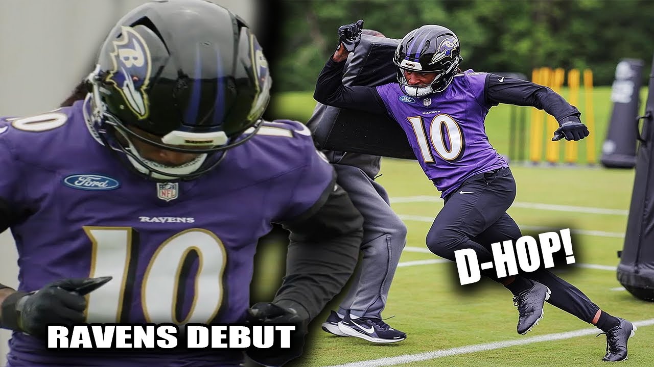 DeAndre Hopkins 'D-HOP' 🔥 Makes RAVENS DEBUT @ OTA's 😳 Full Highlights ...