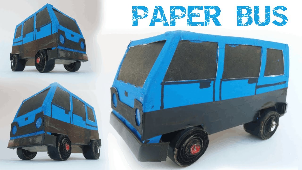 Van Paper craft model ! EASY PAPER CRAFT - YouTube