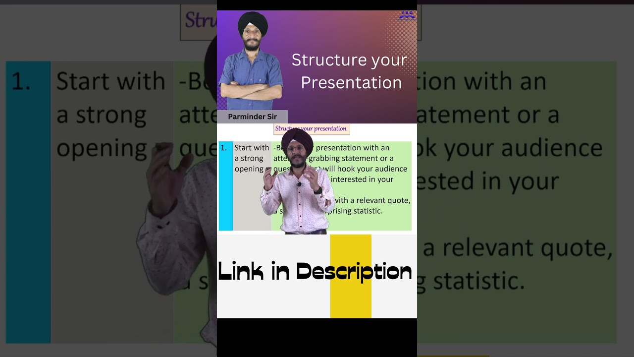 Structure Your Presentation - YouTube