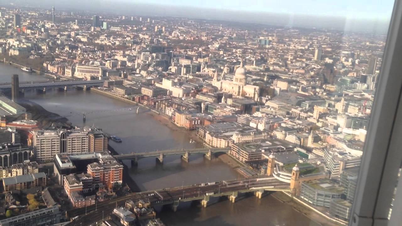 The Shard Amazing 360 Degree Views For Up To 40 Miles. - YouTube